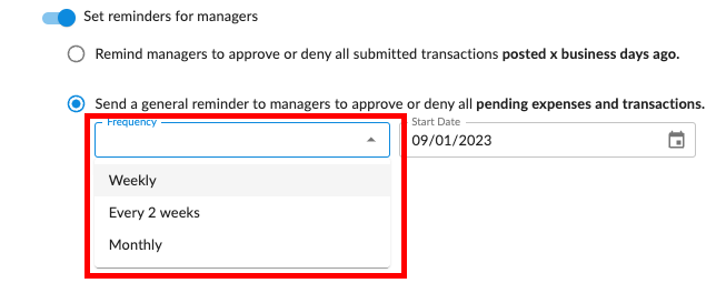 Automated Reminders for Cardholders & Approvers – SVB T&E